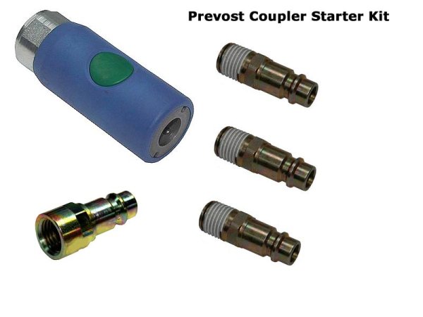 Prevost Hi-Flow Coupler Starter Kit-1/4" NPT Female